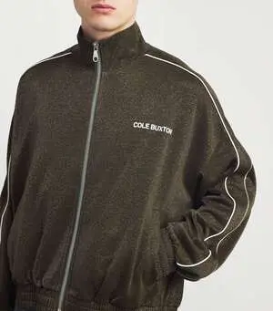 COLE BUXTON Metallic Glitter Track Jacket
