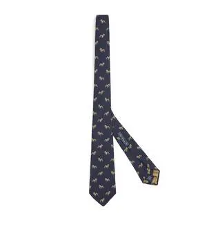 Ralph Lauren Silk Jacquard Neck Tie - Navy
