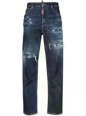 Dsquared2 Distressed High-waisted Jeans