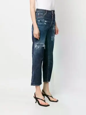 Dsquared2 Distressed High-waisted Jeans