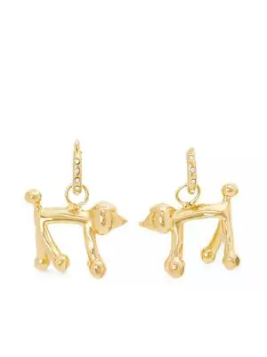 Marni Dog-motif Earrings - Gold