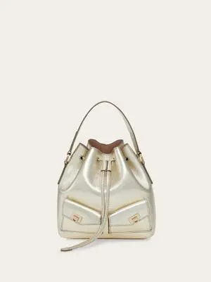 FERRAGAMO Multipocket Bucket Bag - Beige