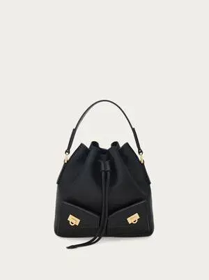 FERRAGAMO Multipocket Bucket Bag - Black