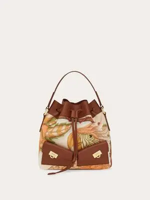 FERRAGAMO Multipocket Bucket Bag Multicolor