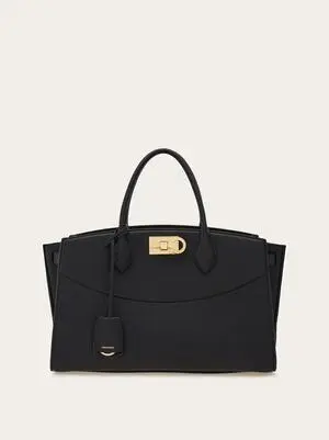 FERRAGAMO Studio Soft Bag - Black