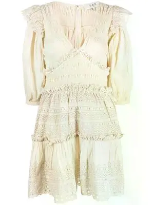 Sea Organic Cotton Puff-sleeved Dress