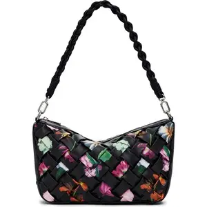 Desigual Floral Woven Shoulder Bag