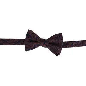 Trafalgar Sobee Paisley Silk Bow Tie - Brown