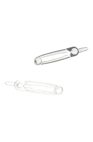 NUME Safety Pin Hair Clips - Silver