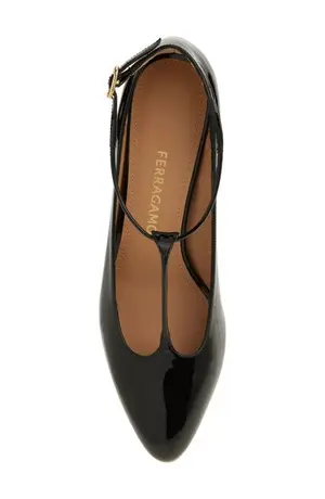 FERRAGAMO Tania T-strap Pointed Toe Pump