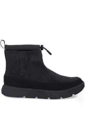 Black Winter Slip-On Boots