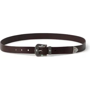 Brunello Cucinelli Calfskin Leather Belt - Ebony