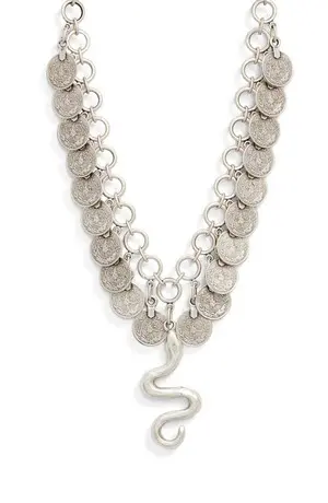 CHILD OF WILD Shahmaran Collar Necklace - Silver