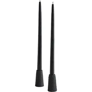 THE COLLECTIVE HOME Taper Holders Set Of 2 - Black