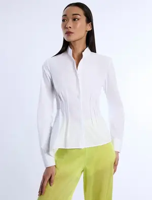 Bcbgmaxazria Asymmetrical Hem Shirt