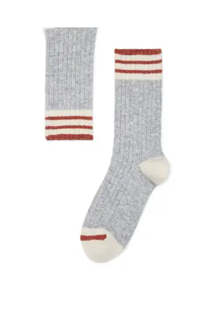 Brunello Cucinelli Rib Knit Ankle Socks Light Grey
