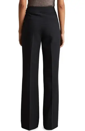 REISS Wide Leg Pants - Dark Navy