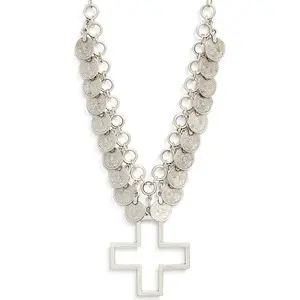 CHILD OF WILD Kubai Goddess Statement Collar Necklace - Silver