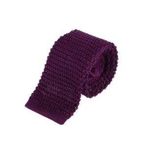 Trafalgar Zion Knit Silk Necktie - Purple