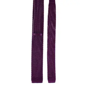 Trafalgar Zion Knit Silk Necktie - Purple