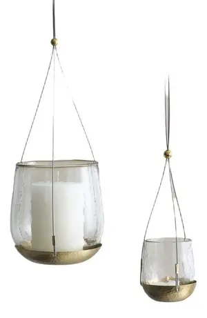 THE COLLECTIVE HOME Pebbled Hanging Lantern