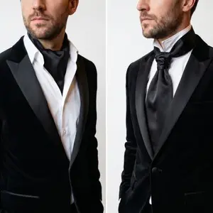 Trafalgar Grant Silk Ascot - Black