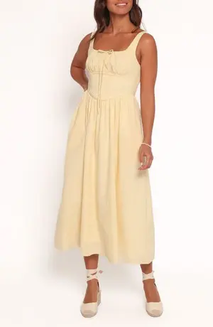 Cotton Midi Dresses with Pockets
