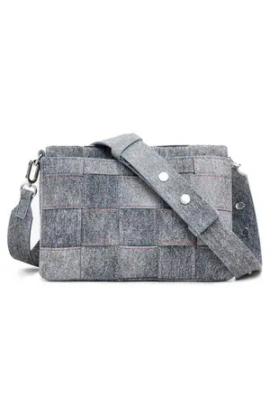 Desigual Woven Denim Crossbody Bag