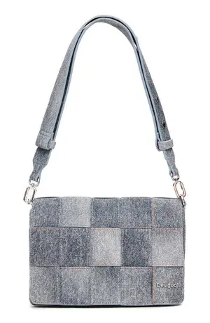 Desigual Woven Denim Crossbody Bag