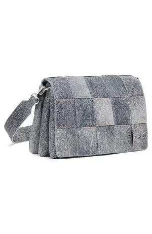 Desigual Woven Denim Crossbody Bag