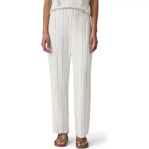 Splendid Layla Stripe Pants - White/ Fawn