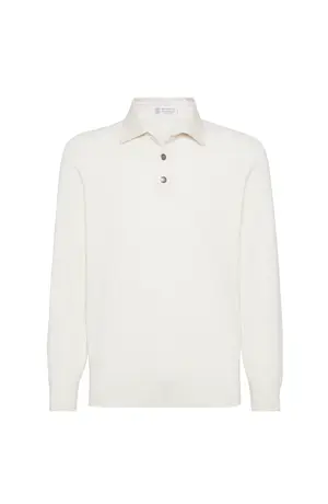 Brunello Cucinelli Rib Knit Polo - Panama