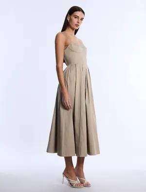 Bcbgmaxazria Fit-and-flare Midi Dress