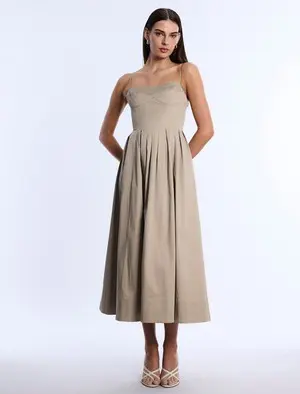 Bcbgmaxazria Fit-and-flare Midi Dress
