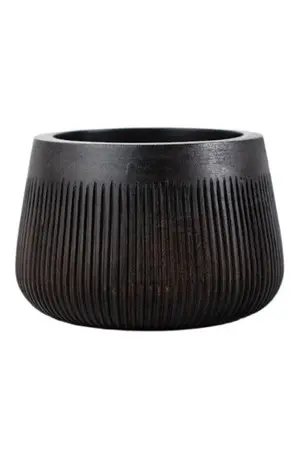 THE COLLECTIVE HOME Chiseled Leila Bowl - Black