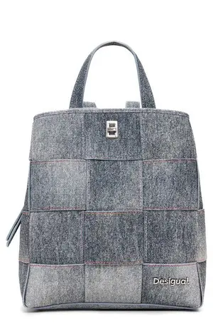 Desigual Braided Denim-effect Backpack