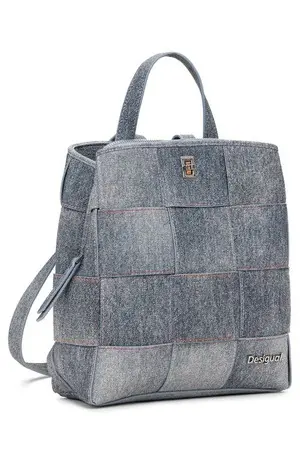 Desigual Braided Denim-effect Backpack