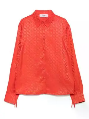 Fendi Ff-jacquard Shirt - Red