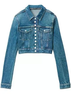 Alexander Wang Shrunken Denim Jacket