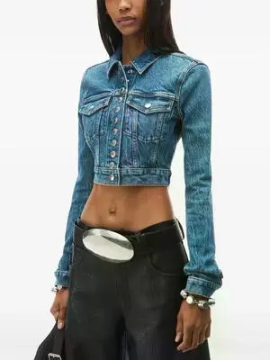 Alexander Wang Shrunken Denim Jacket