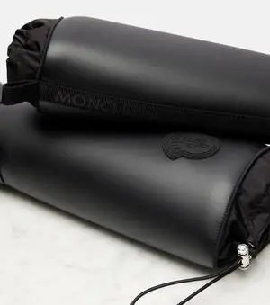 Moncler Kickstream Logo Rain Boots - Black