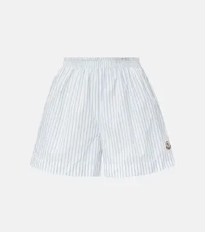 Moncler Striped Technical Shorts - White