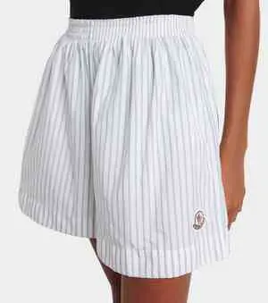 Moncler Striped Technical Shorts - White