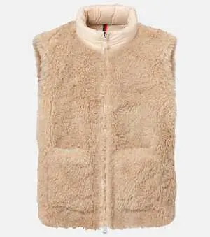 Women's Oversized Shearling Vests