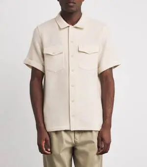 GOD'S TRUE CASHMERE Cashmere And Moonstone Shirt - Beige
