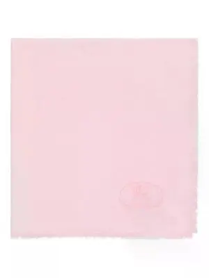 Burberry Fringed Square Scarf - Pink