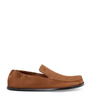 Loewe Suede Flex Loafers - Brown