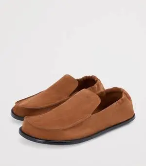 Loewe Suede Flex Loafers - Brown
