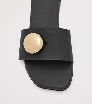 Loewe Pebble Slides - Black