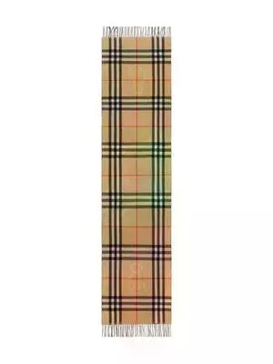 Burberry Checked Cashmere Scarf